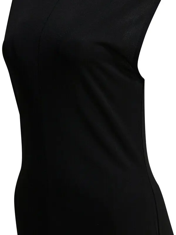 AMI Paris Zigzag Stitch Sheath Dress