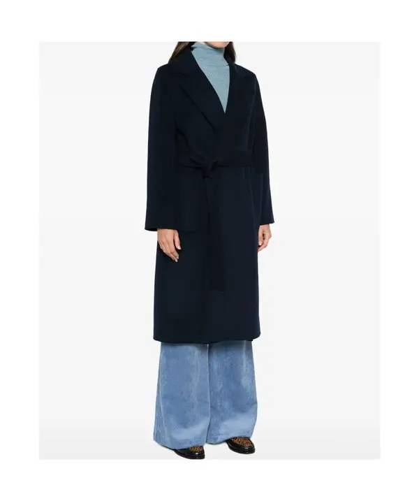 ERMANNO FIRENZE Belted Coat With Notched Lapels