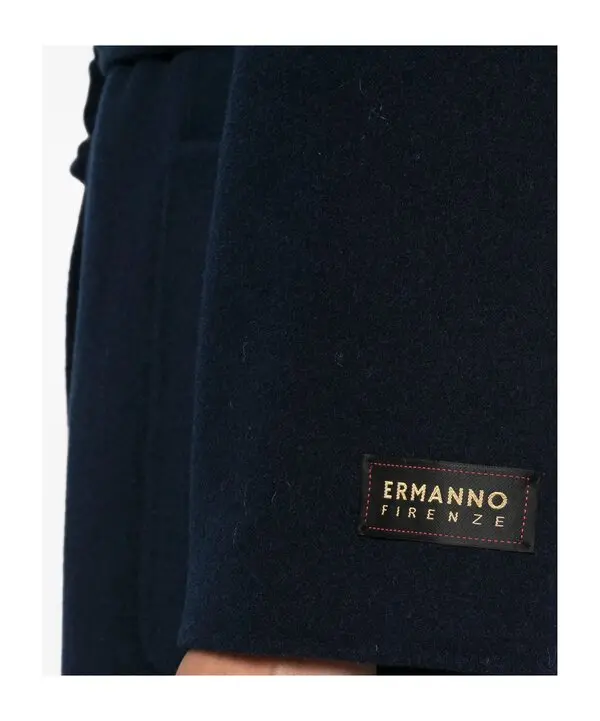 ERMANNO FIRENZE Belted Coat With Notched Lapels