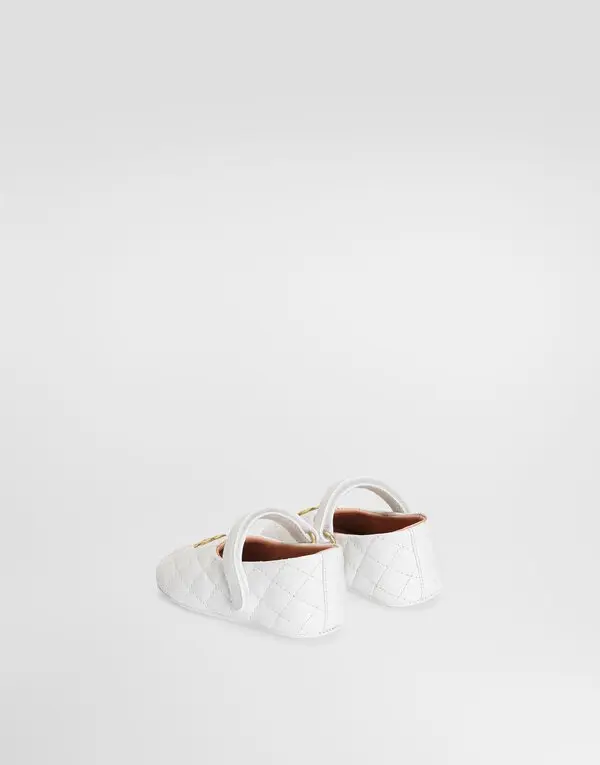 Dolce & Gabbana Quilted Logo-plaque Ballet Flats