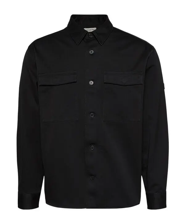 Calvin Klein Logo-embroidered Pocket-detail Overshirt