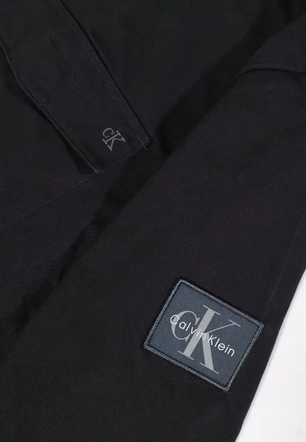 Calvin Klein Logo-embroidered Pocket-detail Overshirt