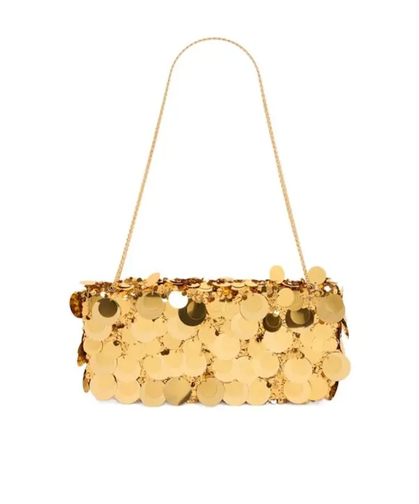 Rabanne Handbag With Chain Handle - Yellow