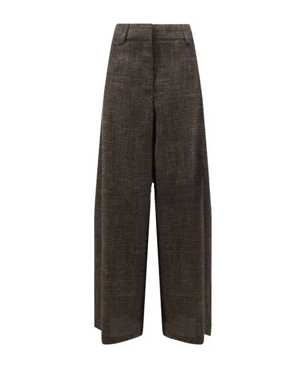 ALYSI Mélange Wide-leg Pants