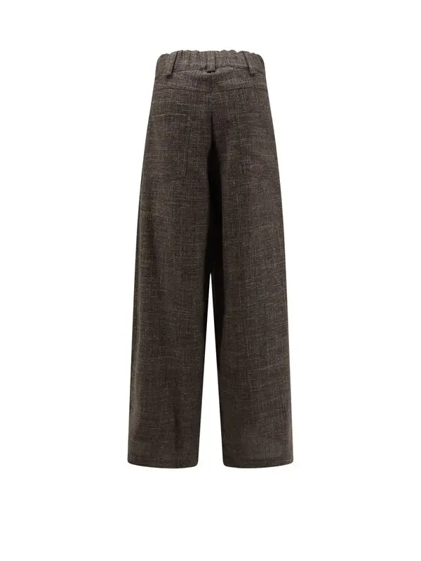 ALYSI Mélange Wide-leg Pants