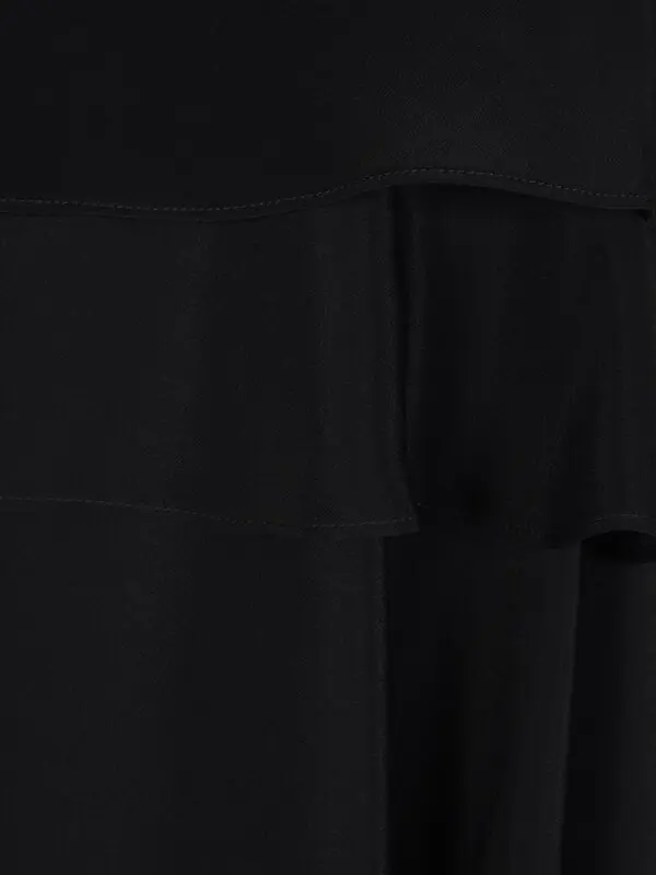 AMI Paris Ruffled Sleeveless Long Dress