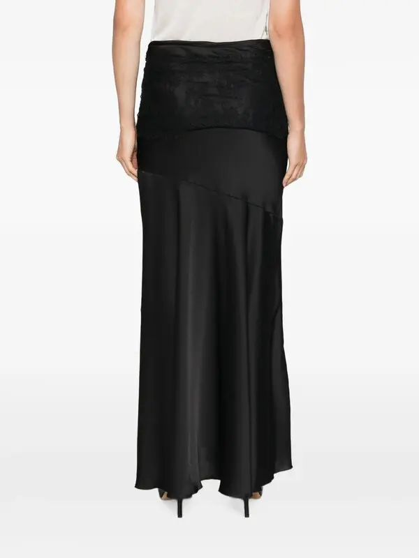 ERMANNO FIRENZE Lace-panel Drawstring Skirt