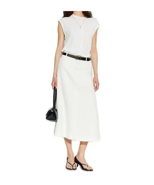 AMI Paris Long A-line Tailored Skirt
