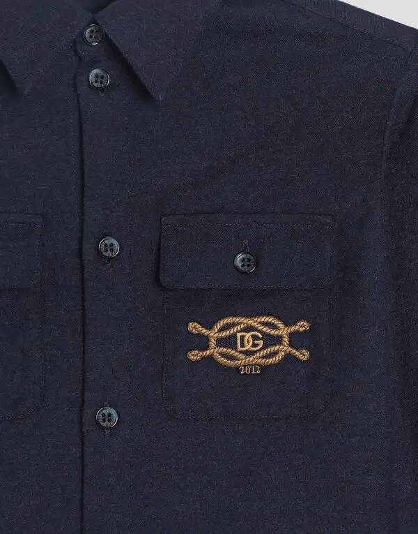 Dolce & Gabbana Melange Flannel Shirt