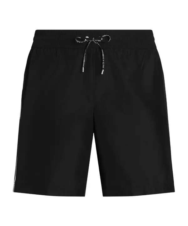 Dolce & Gabbana Dolce Gabbana Logo Tape Swim Shorts