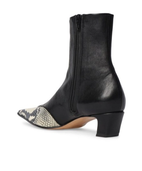 Khaite Ankle Boots With Contrast Toe