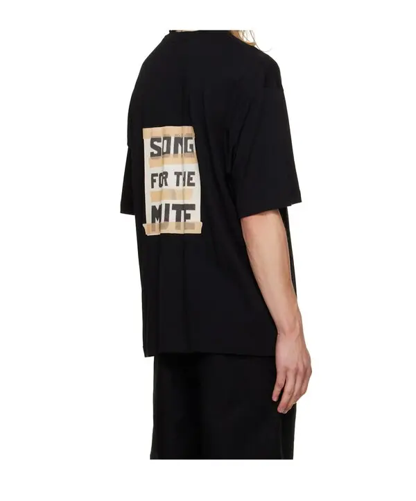 SONG FOR THE MUTE Logo Luxe Jersey Oversized T Shirt
