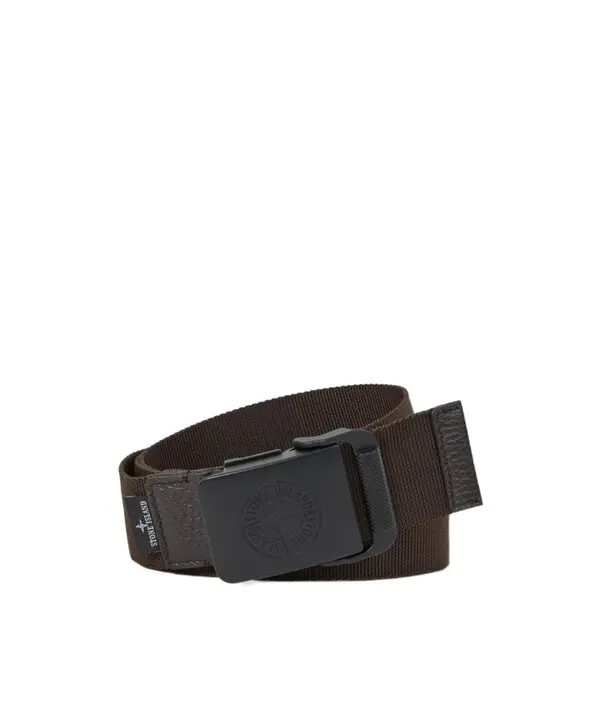 Stone Island Belt With Compass Logo Buckle