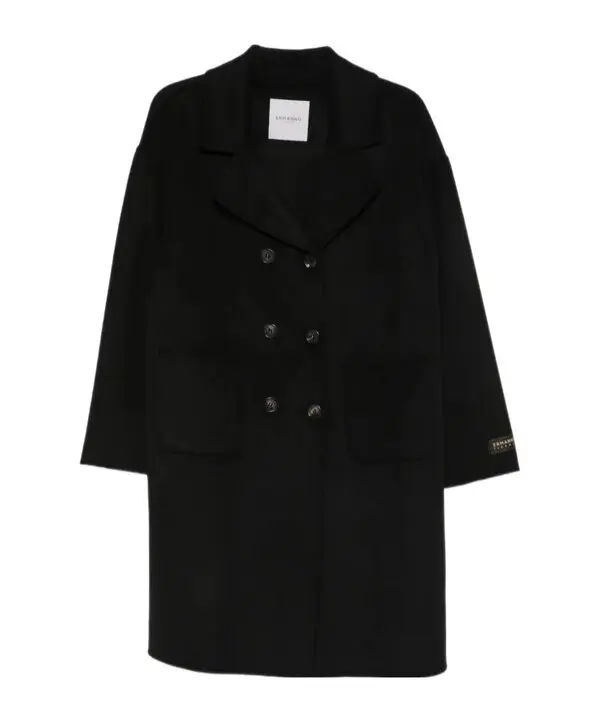 ERMANNO FIRENZE Double-breasted Long-sleeved Coat