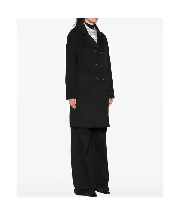ERMANNO FIRENZE Double-breasted Long-sleeved Coat