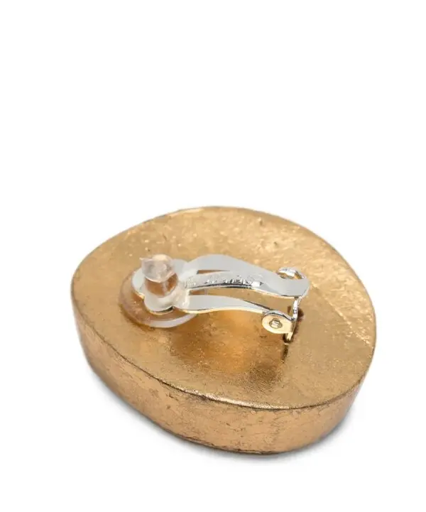 MONIES Oval-shaped Wood Earrings