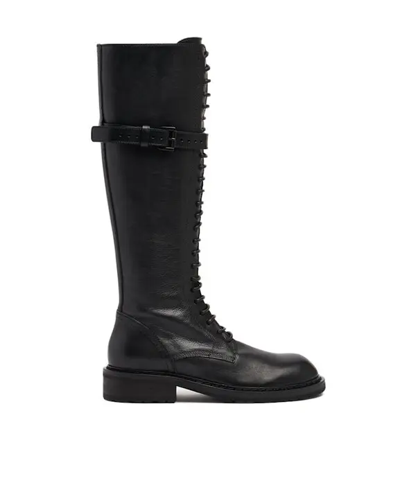 ANN DEMEULEMEESTER Knee-high Boots With Buckle