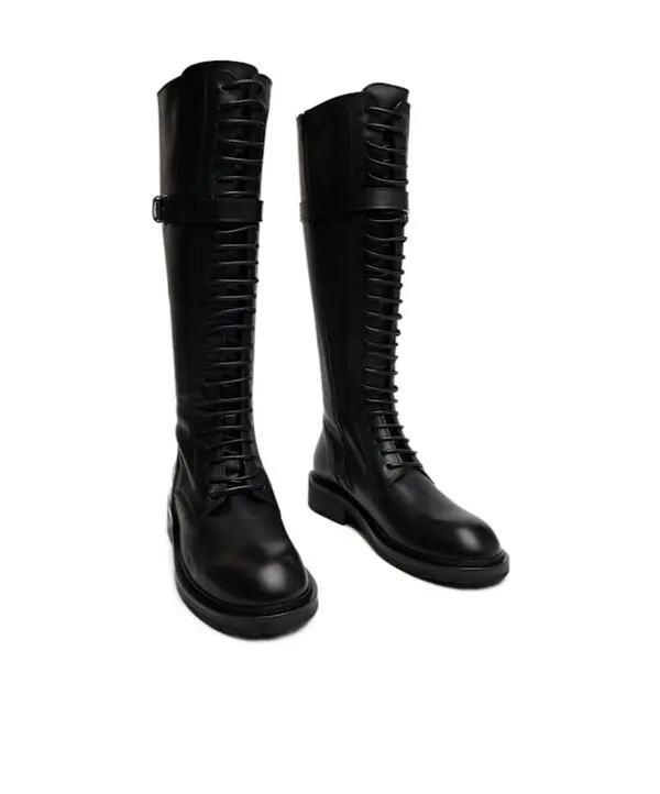 ANN DEMEULEMEESTER Knee-high Boots With Buckle