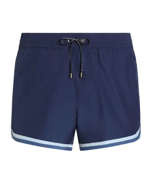 Dolce & Gabbana Dolce Gabbana Logo Embroidered Swim Shorts