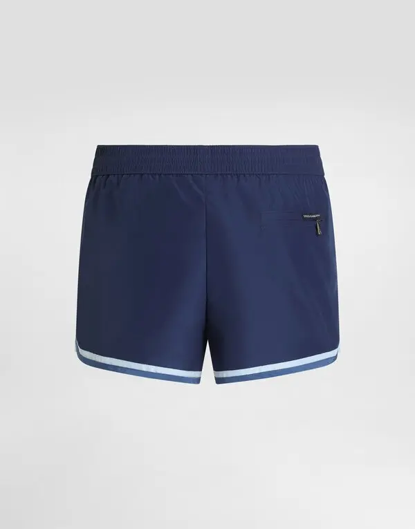 Dolce & Gabbana Dolce Gabbana Logo Embroidered Swim Shorts