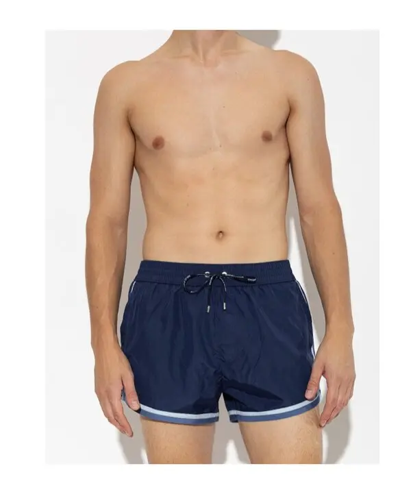 Dolce & Gabbana Dolce Gabbana Logo Embroidered Swim Shorts