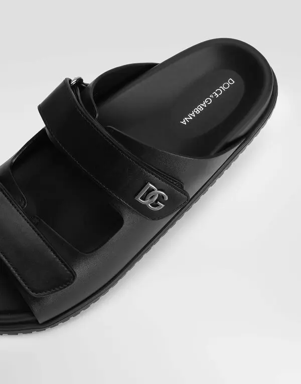 Dolce & Gabbana Dolce Gabbana Logo Plaque Sandals