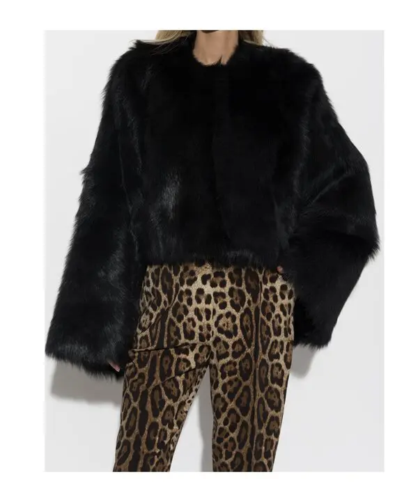 Dolce & Gabbana Dolce Gabbana Cropped Fur Jacket