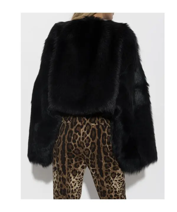 Dolce & Gabbana Dolce Gabbana Cropped Fur Jacket