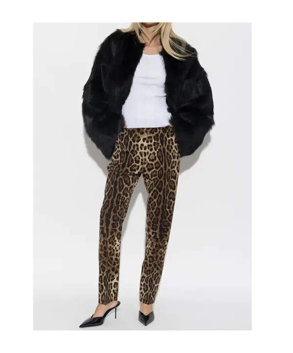 Dolce & Gabbana Dolce Gabbana Cropped Fur Jacket