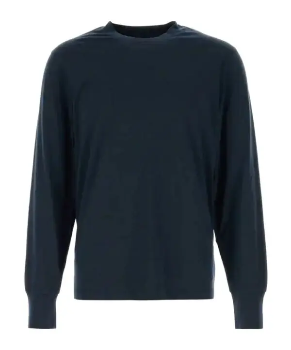 TOM FORD Long-sleeve Crew-neck T-shirt - Navy Blue