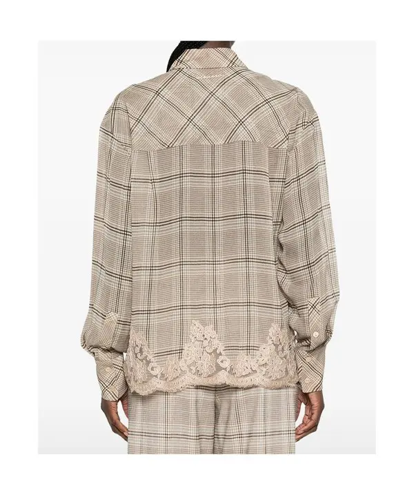 ERMANNO FIRENZE Long-sleeve Shirt With Lace Details