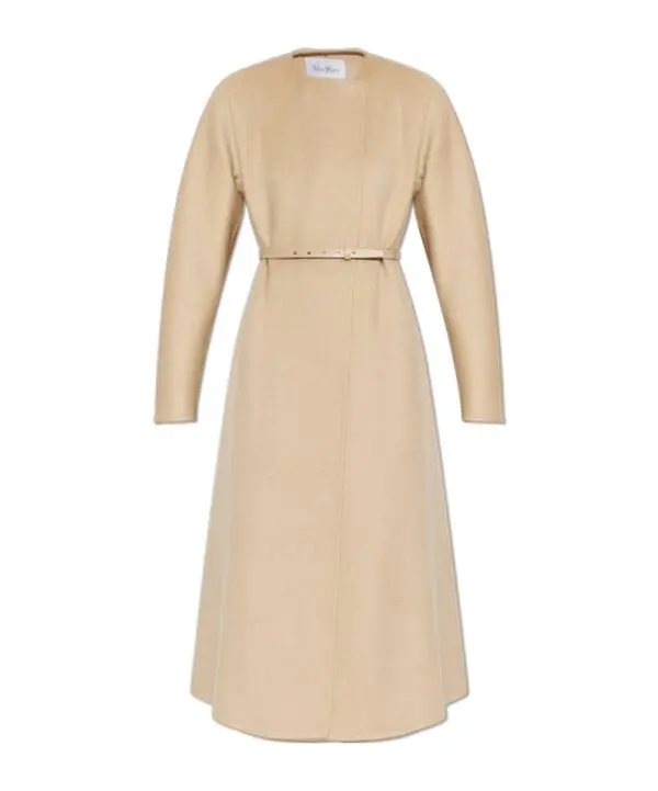 Max Mara Long-sleeved Coat - Beige
