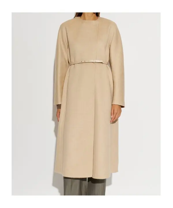 Max Mara Long-sleeved Coat - Beige