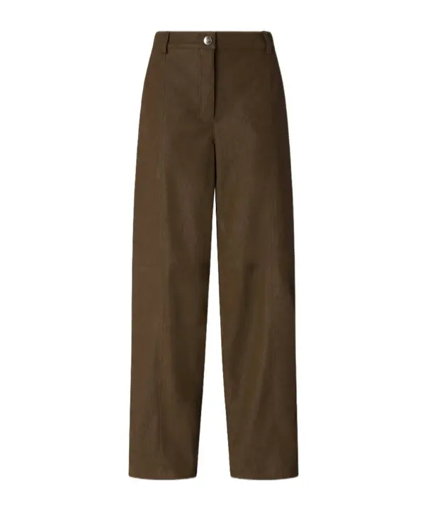 Pinko Textured-finish Wide-leg Trousers