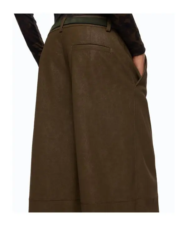 Pinko Textured-finish Wide-leg Trousers