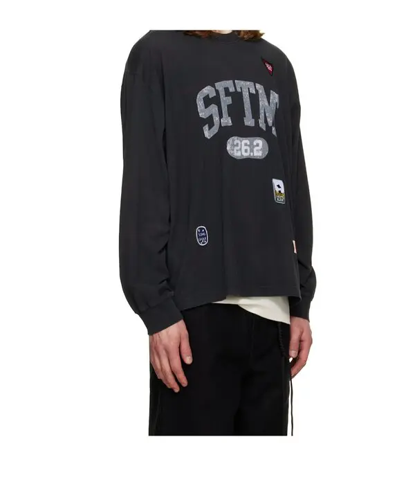 SONG FOR THE MUTE Drape Crew Neck T-shirt