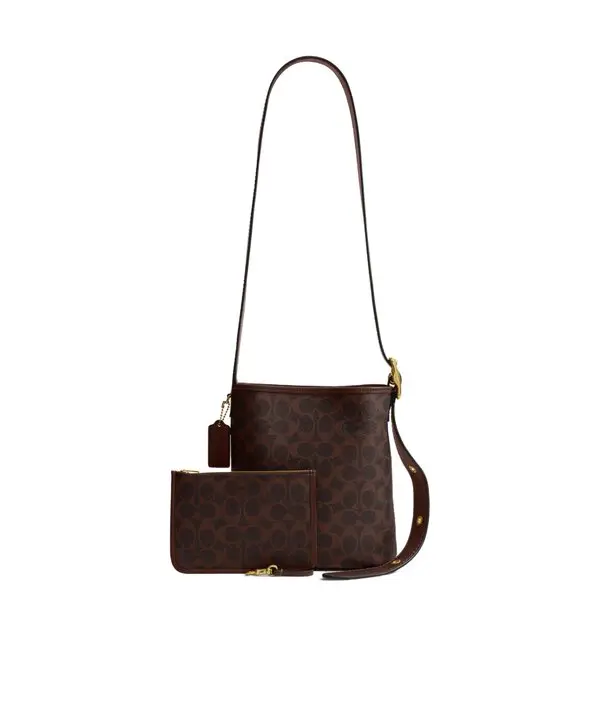COACH Bleecker Bucket Bag 21 In Signature Canvas
