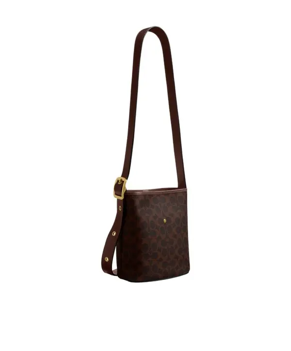 COACH Bleecker Bucket Bag 21 In Signature Canvas