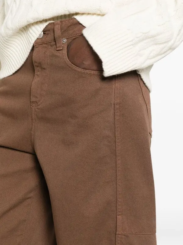 ERMANNO FIRENZE Paneled Wide-leg Jeans
