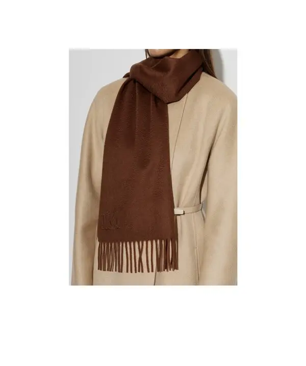 Max Mara Tasseled Scarf - Brown