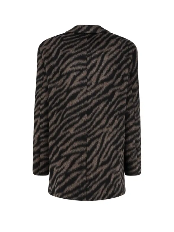 ALYSI Zebrapattern Singlebreasted Blazer