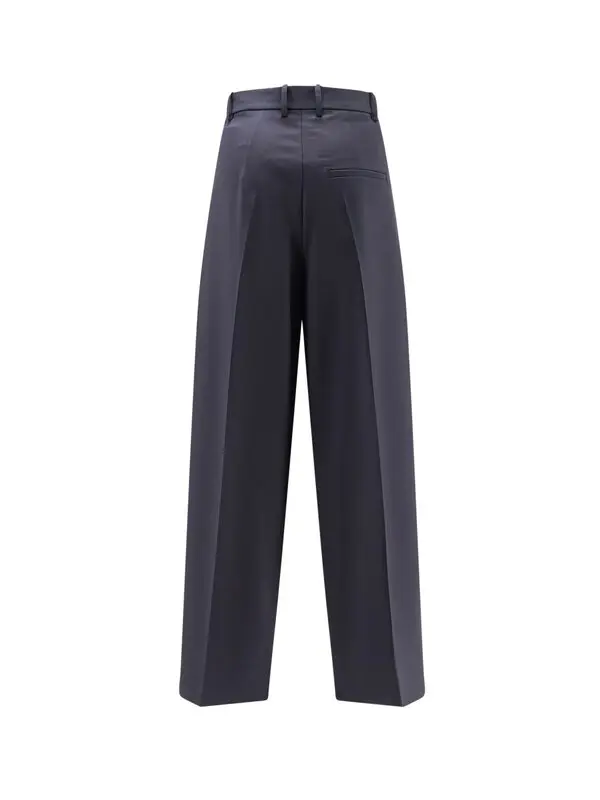 ALYSI High-waist Pleated Wide-leg Pants