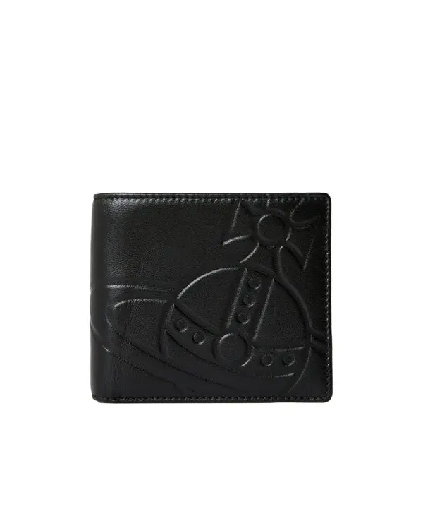 VIVIENNE WESTWOOD Bifold Leather Wallet - Black