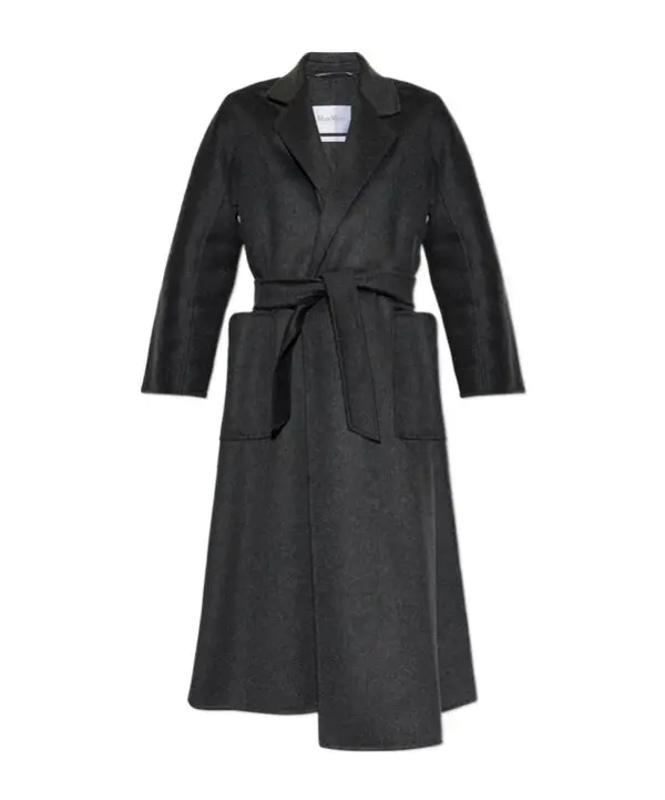 Max Mara Collared Belted Long Coat