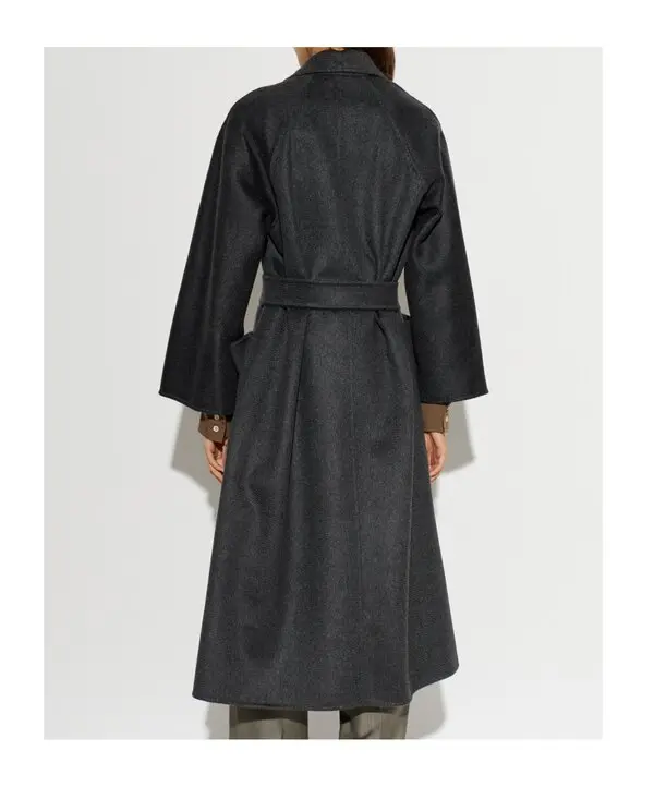 Max Mara Collared Belted Long Coat