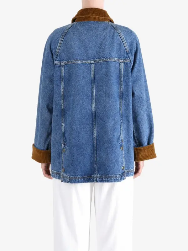 Barbour Contrastcollar Multipocket Denim Jacket