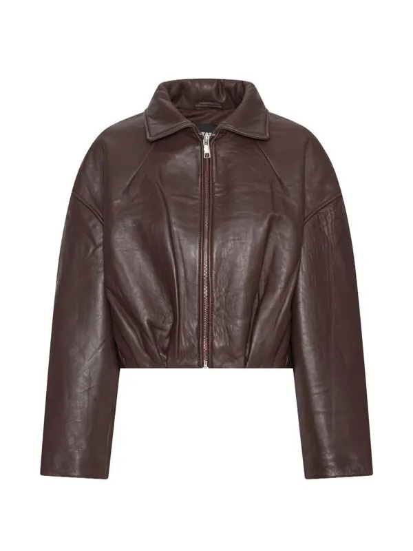 ROTATE BY BIRGER CHRISTENSEN Bonded Leather Jacket