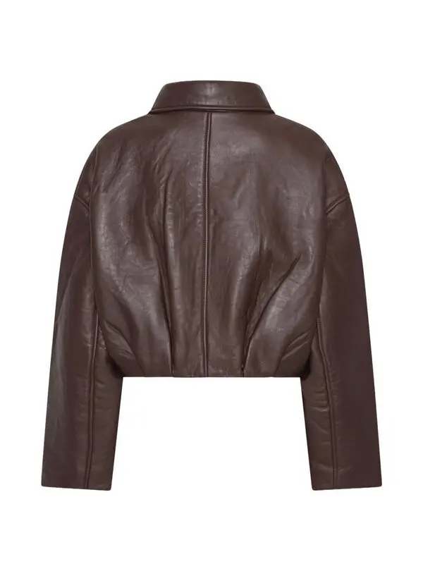 ROTATE BY BIRGER CHRISTENSEN Bonded Leather Jacket