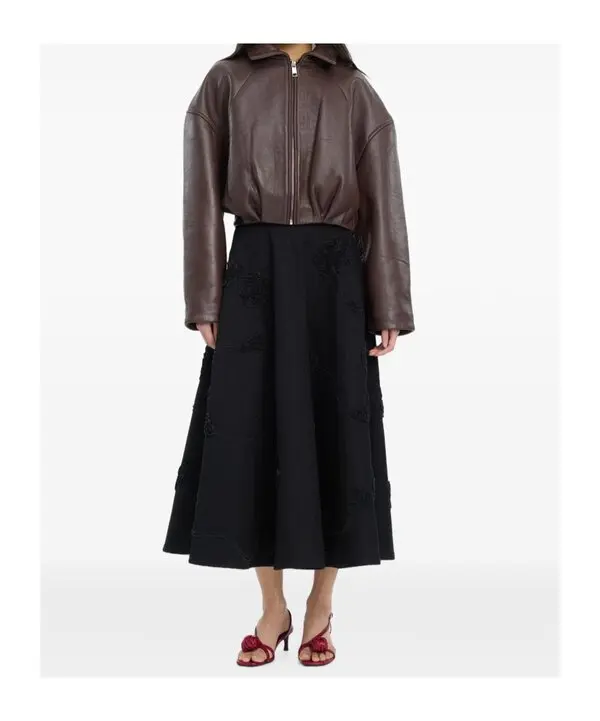 ROTATE BY BIRGER CHRISTENSEN Bonded Leather Jacket