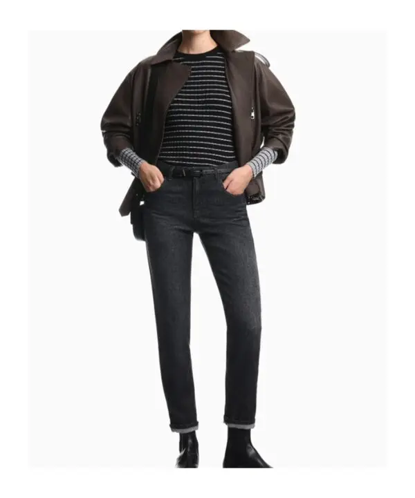 Emporio Armani Long-sleeve Crew Neck Knit Top With All-over Stripes
